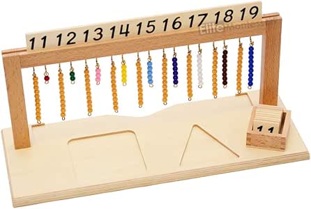 Amazon.com: Elite Montessori Teen Bead Hanger with Beads Preschool ...