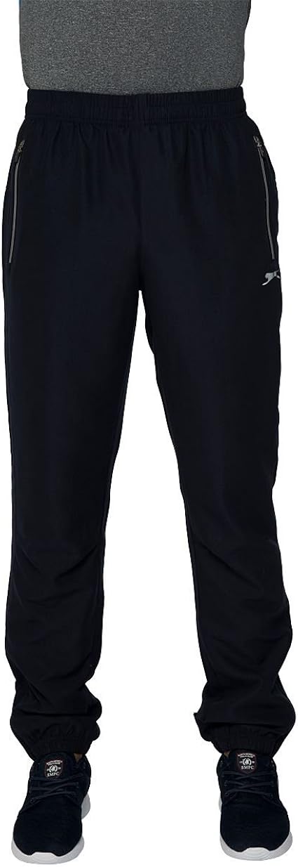 Slazenger Mens Cuffed Joggers Jogging Bottoms Elasticated Waist Gym ...