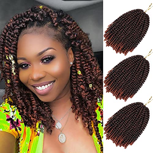 3 Pack Spring Twist Braiding Hair 8 Inch Spring Twist Bomb Twists ...