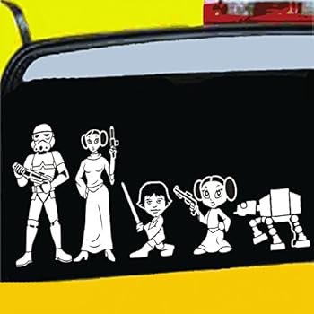 Amazon.com: Star Wars Family Car Decal Automotive Vinyl Sticker: Automotive