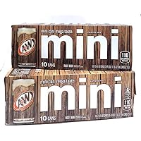 Amazon.com : A&W Root Beer Soda, Mini Cans, 20 pk, 7.5 Fl Oz : Grocery ...