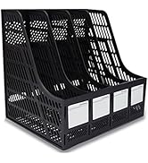 Amazon.com : SAYEEC Sturdy Magazine Holder Organizer Desktop 4 ...