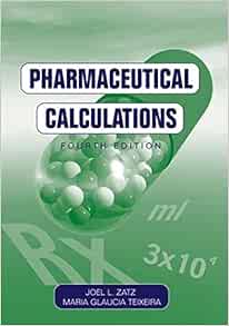 Pharmaceutical Calculations: 9780471433538: Medicine & Health Science ...