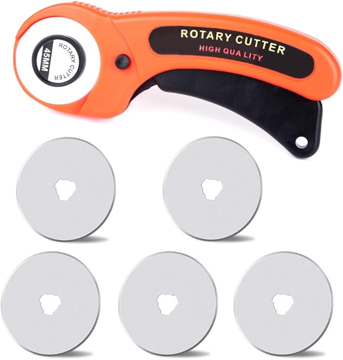 Amazon.com: 45mm Rotary Cutter, Rotary Cutter for Fabric,Sharp and ...