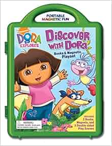 Amazon.com: Discover with Dora Book & Magnetic Playset (9780794420031 ...