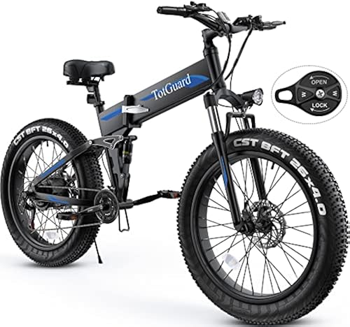 TotGuard Electric Bike, 26" Fat Tire Electric Bike for Adults 500W 21 ...