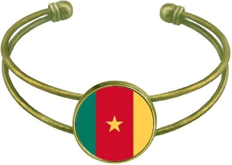 Amazon.com: Cameroon National Flag Africa Country Bracelet Bangle Retro ...