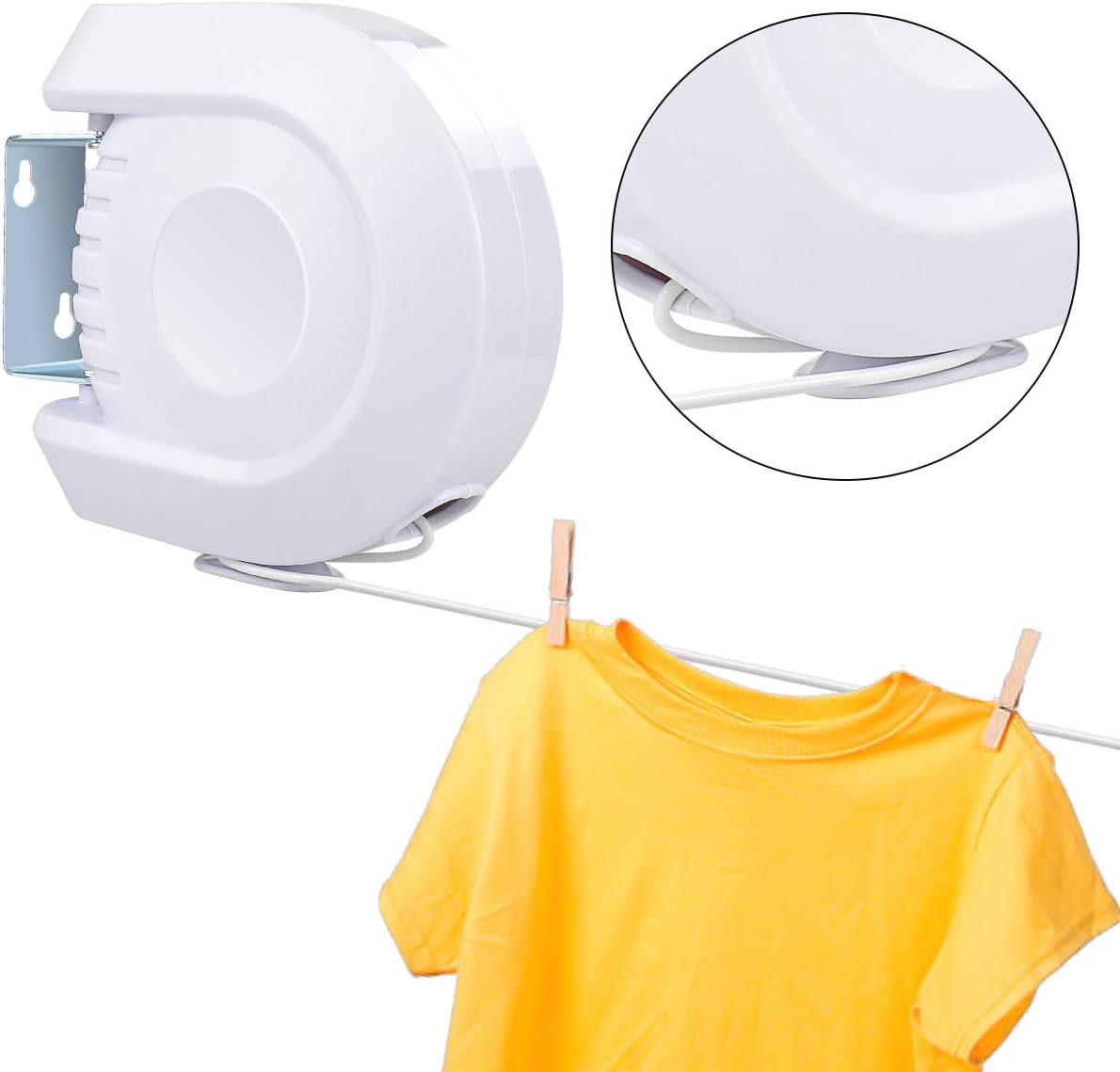 Muro Long Retractable Washing Line, Outdoor Clothes Line, Heavy Duty ...