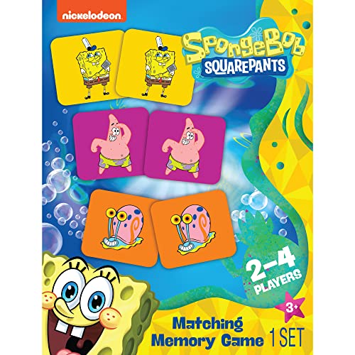 TCG Toys Spongebob Squarepants - Memory Matching Card Game - Featuring ...