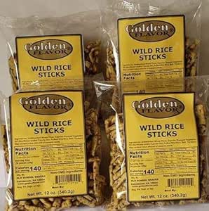 Amazon.com : Golden Flavor - Wild Rice Sticks - 3 pounds total - (4) 12 ...