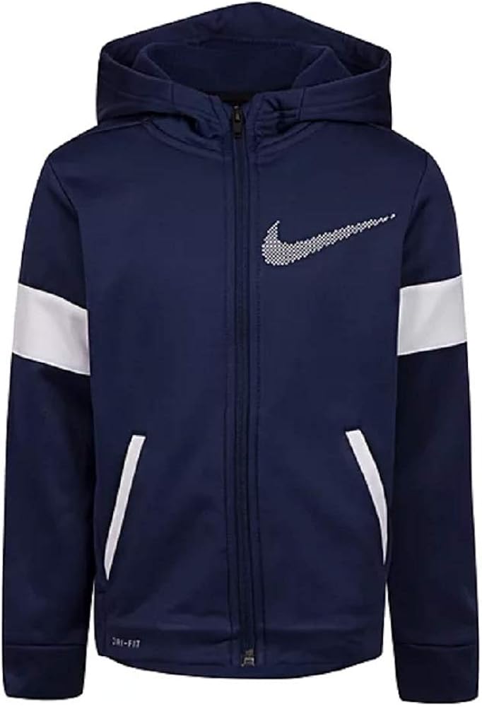 Amazon.com: Nike Boys 4-7 Therma Fleece Colorblock Full Zip Hoodie (4 ...