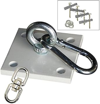 WHITE Pro Boxing Punch Bag Bracket Ceiling Hook up to 200 kg Ceiling ...