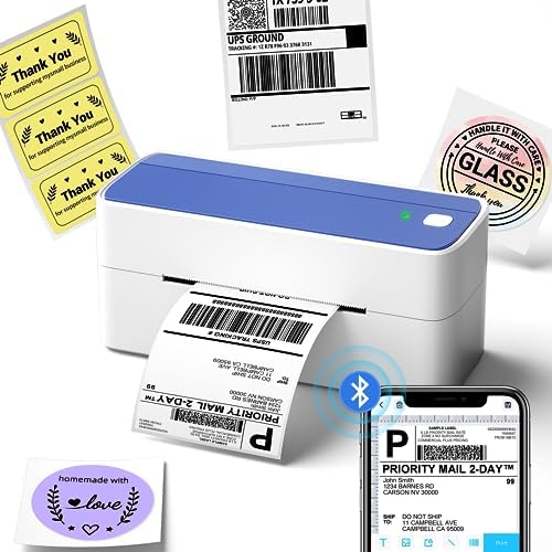 Phomemo Thermal Label Printer, 4X6 Shipping Label Printer for Small ...