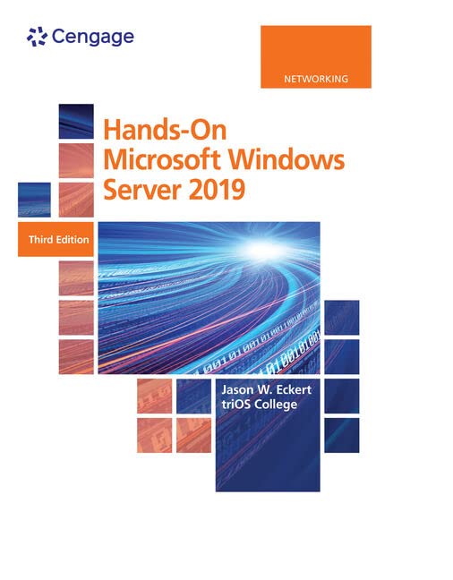 Hands-On Microsoft Windows Server 2019 (MindTap Course List ...
