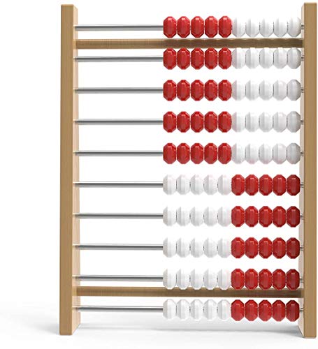 hand2mind 100 Bead Wooden Rekenrek, Abacus for Kids Math, Math ...