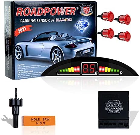ROADPOWER Car Auto Vehicle Reverse Backup Radar System with 4 Parking ...