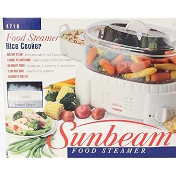 Amazon.com: Sunbeam Oster Instant Steam 4710 Vegetable Food Rice Cooker ...