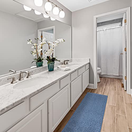 Plush Soft Shag Design Non-Slip Rubberback 2x5 Indoor Runner Rug for ...