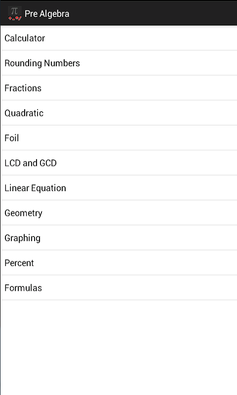 Pre-Algebra Calculator:Amazon.com:Appstore for Android