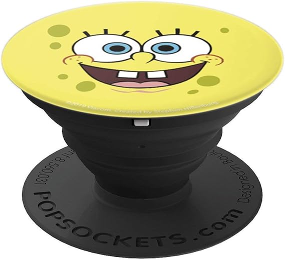 Amazon.com: SpongeBob SquarePants Mouth Open Big Face PopSockets Grip ...