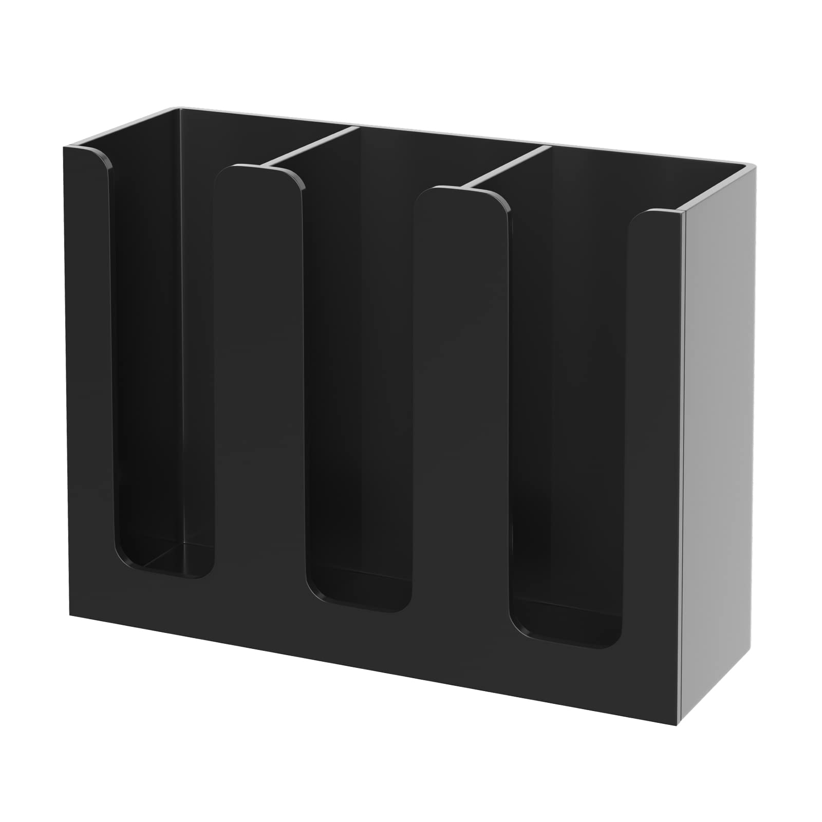 KOTEMON Acrylic Cup and Lid Holder, 3 Compartment, Disposable Coffee ...