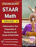 TEXAS TEST PREP Practice Test Book STAAR Math Grade 4: Includes Three ...