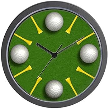 Amazon.com: WatchBuddy Golf Bag with Clubs - Golf Theme Wall Clock ...
