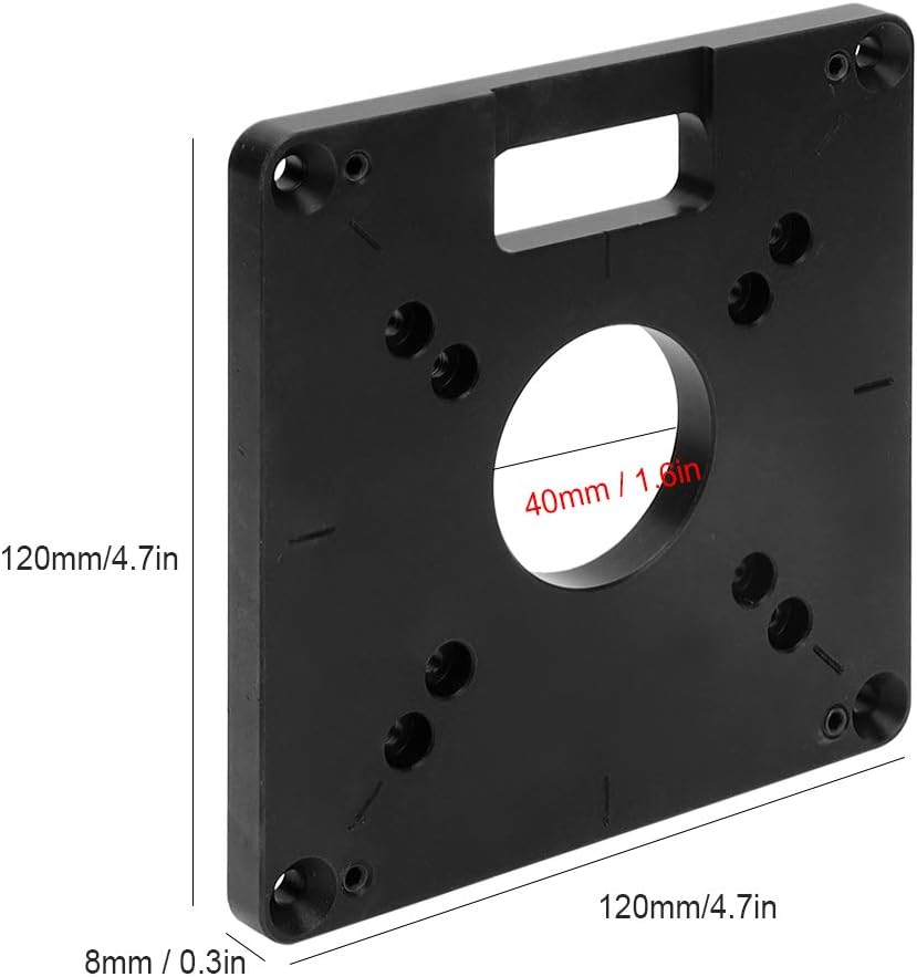Router Base Plate, Milling Flip Board Woodworking Trimming Machine Base ...