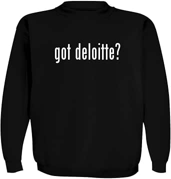 Amazon.com: got deloitte? - Men's Crewneck Sweatshirt, Black, Large ...