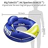 2023 Upgraded Pool Floats Adult, River Tubes for Floating Heavy Duty ...