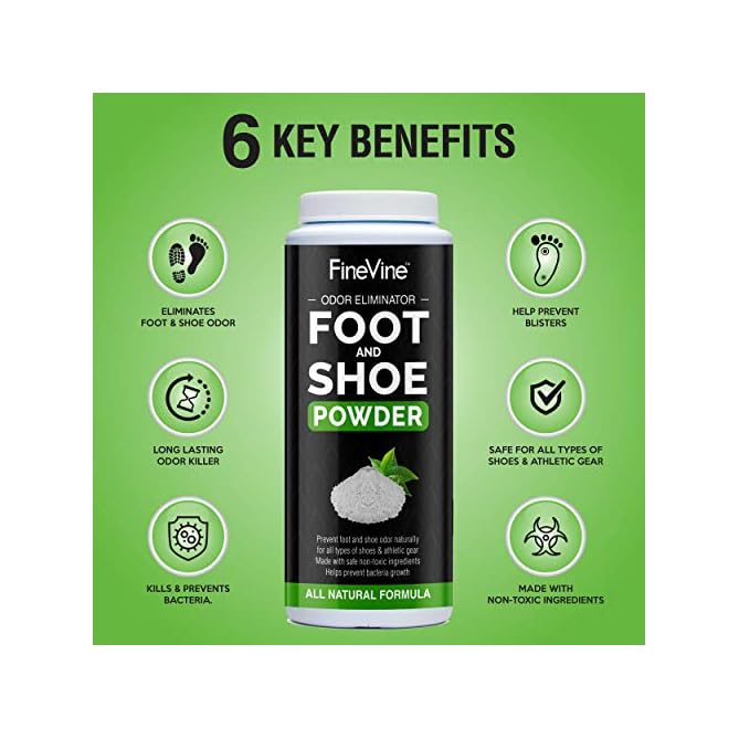 Foot and Shoe Powder - Deodorizer and Odor Eliminator | Remove Bad ...