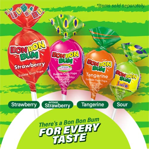Colombina Bon Bon Bum Lollipops W/Bubble Gum Center - Watermelon Candy ...