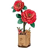 Amazon.com: Handmade DIY 3D Puzzle Flowers,3D Wooden Puzzles for Adults ...