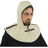 Amazon.com: ADVIK ENTERPRISES Gambeson Medieval Cotton Hood with Collier SCA Costume Armor ...