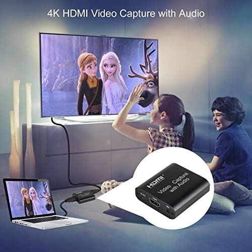 DIGITNOW Video Capture Card 4K HDMI Video Capture Device with Loop Out ...
