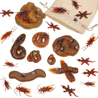 39 piezas de juguetes falsos de plástico para caca falsa, diseño ...