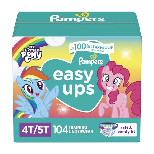 Pampers Training Pants - Easy Ups Girls & Boys - Size 4T-5T, 104 Count ...