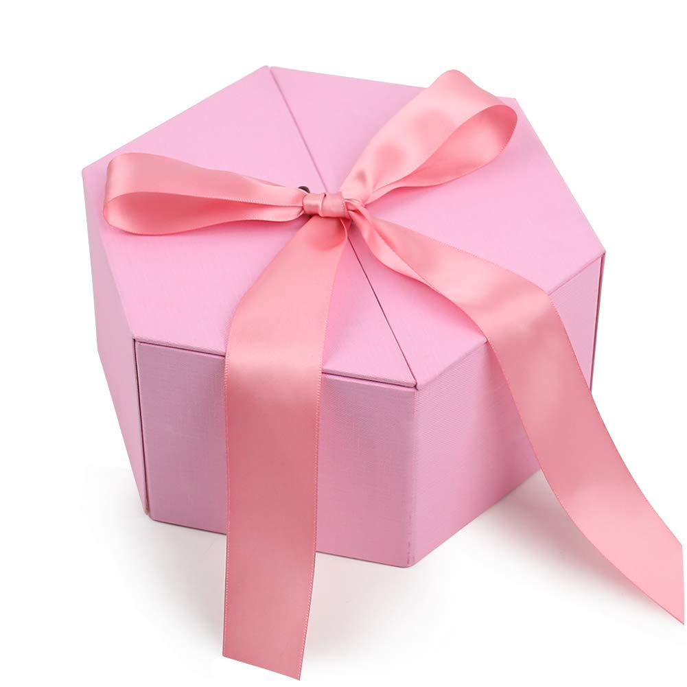 Mua JOHOUSE Gift Box ，Pink gift boxes with lids for presents，cute gift ...