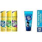 Buy Set Wet Deodorant Spray Perfume, 150ml (Cool, Charm and Chill ...