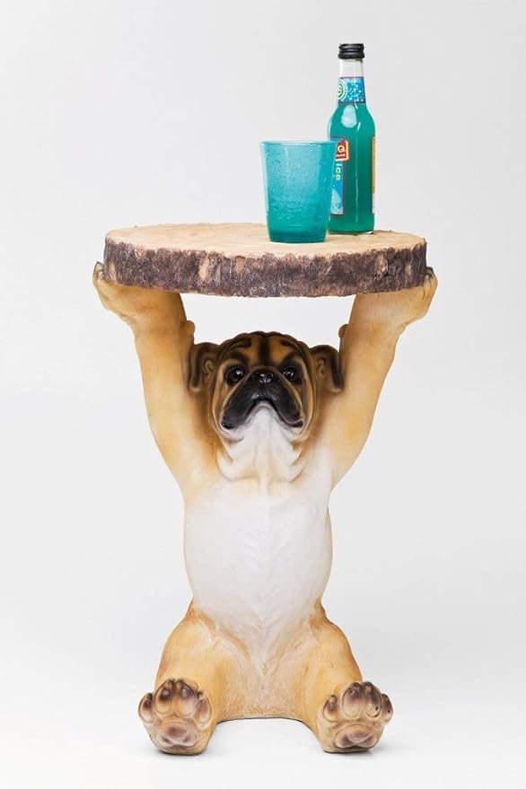 Kare Design side table Animal Pug, Ø35cm, small, round coffee table ...