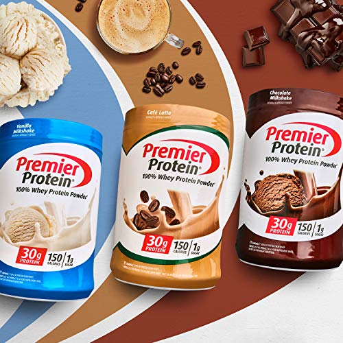 Premier Protein Powder, Vanilla Milkshake, 30g Protein, 1g Sugar, 100% ...