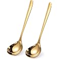 Amazon.com: Comicfs 2 Pack Gold Gravy Ladle, SUS 304 Stainless Steel ...