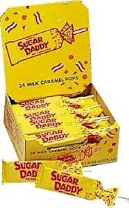 Amazon.com : Sugar Daddy (Large): 24 Count : Caramel Candy : Grocery ...