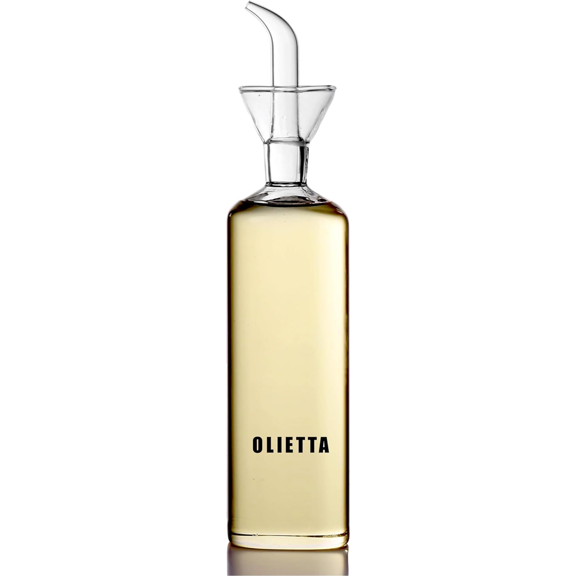 Olietta Glass Non Drip Leak Proof No Mess Oil Dispenser & Vinegar Cruet ...
