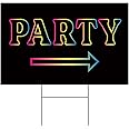 Amazon.com: Party This Way Directional Lawn/Yard Sign for Any Occasion ...