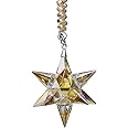 Amazon.com: Qf Crystal Ornament Glass Pendant Morning Star Shaped ...