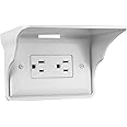 Amazon.com: Storage Theory Power Perch Horizontal Wall Outlet Shelf ...