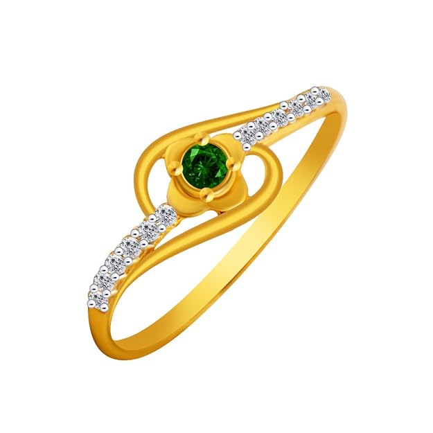 Buy P.C. Chandra Jewellers 14KT Yellow Gold Ring for Women at Amazon.in