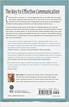 Humble Inquiry: The Gentle Art of Asking Instead of Telling: Edgar H ...