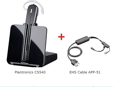 Amazon.com: Plantronics-CS540 Convertible Wireless Headset with EHS ...